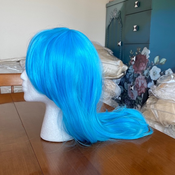 Other | New Blue Long Wig Katy Perry Girly Cosplay Costume Pole Dancer ...